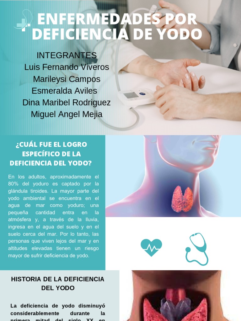 Dediciencia de Yodo. | PDF | Tiroides | Yodo
