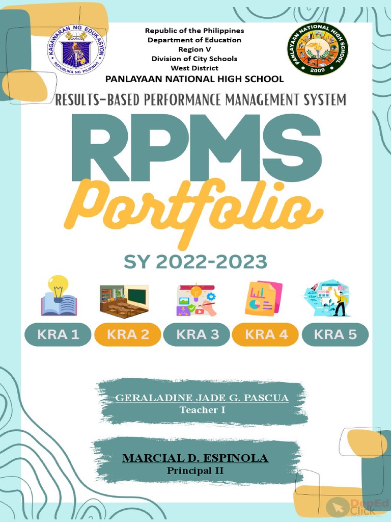 E-RPMS PORTFOLIO (Design 3) | PDF