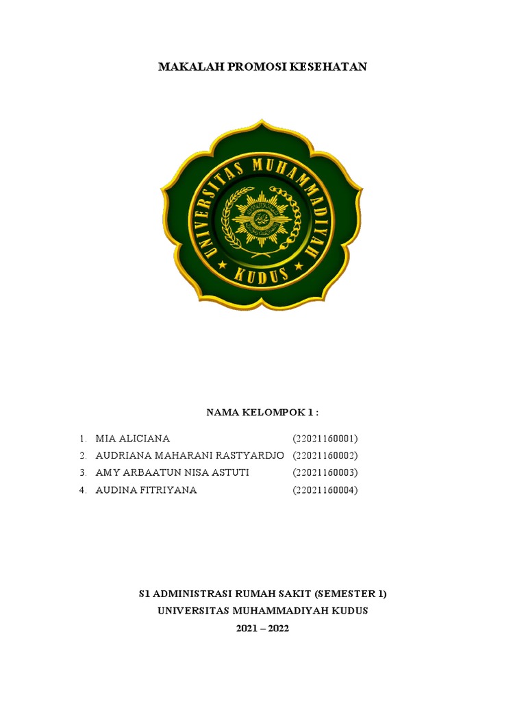 Makalah Promosi Kesehatan | PDF