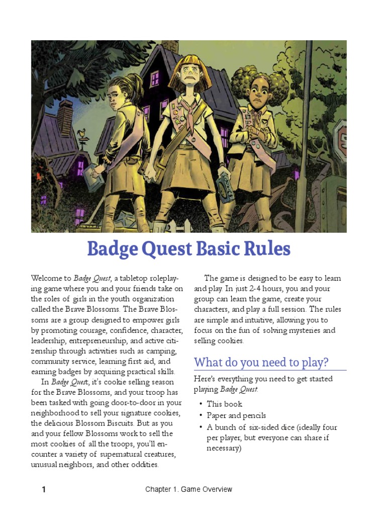 Badge-Quest-Basic-Rules-PDF | PDF | Role Playing Games | Gaming