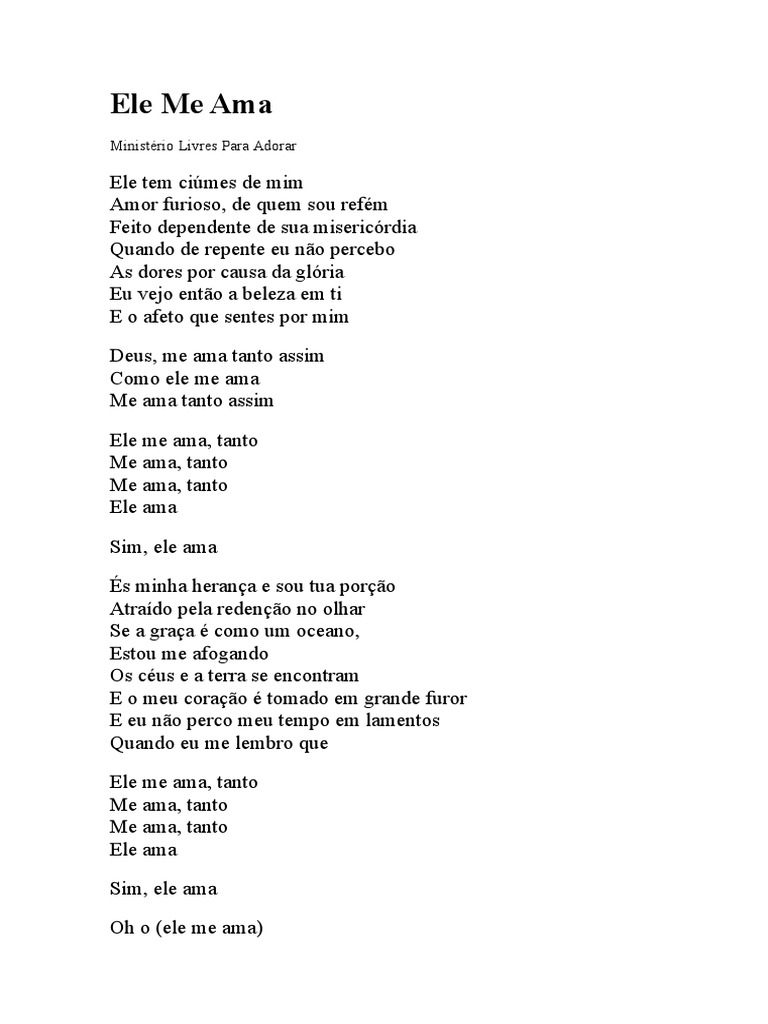 Musica - Ele Me Ama | PDF