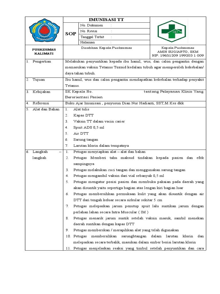 Imunisasi TT | PDF