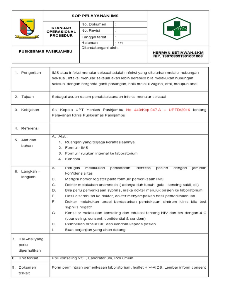 Sop Ims | PDF | Sains & Matematika