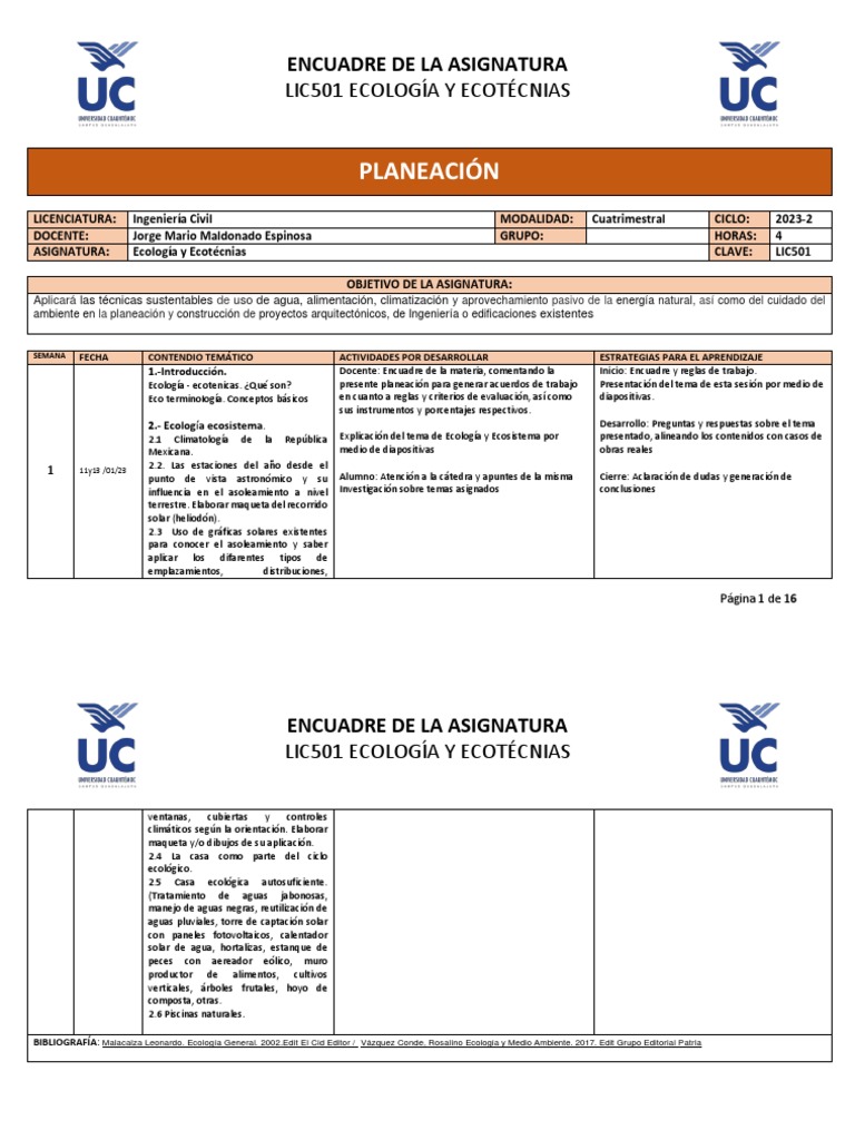 Planeación Ecologia y Ecotecnias | PDF | Energía solar | Energía renovable