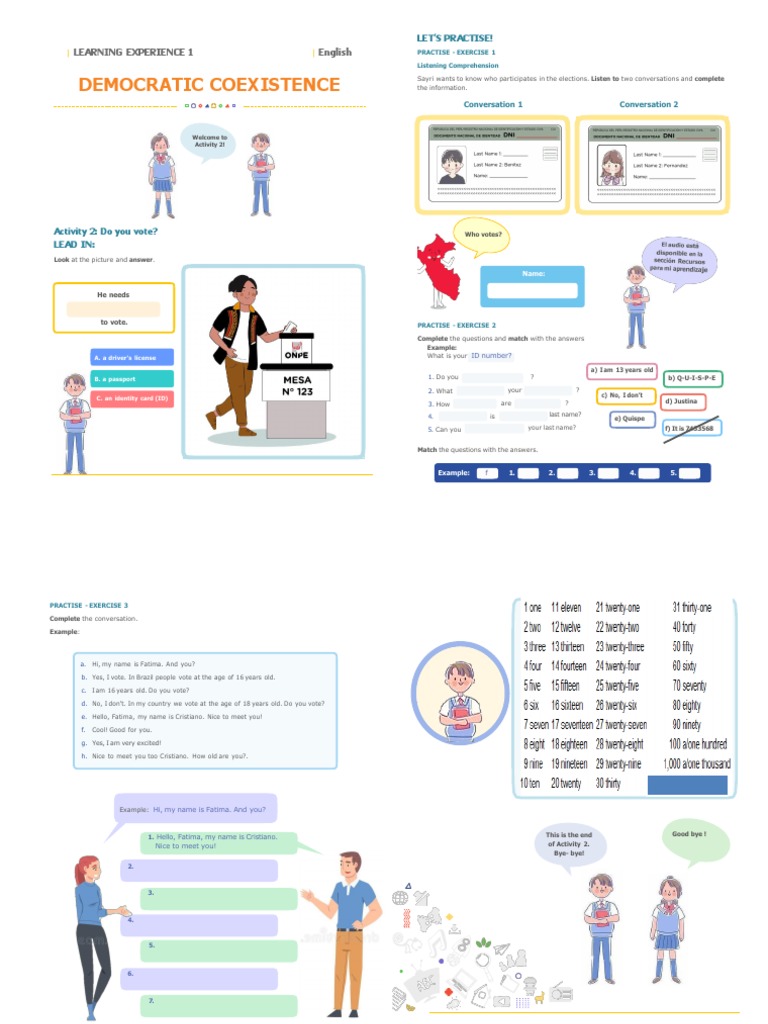 DEMOCRACY 2Y3-NEWebr-secundariaseguimosaprendiendo-ingles-3a1activity2 | PDF | Access Control ...