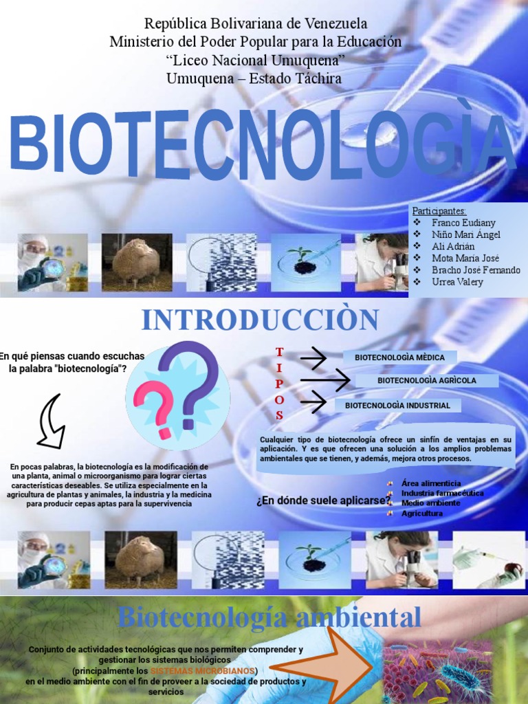 Aplicaciones de la Biotecnología en Venezuela | PDF | Biotecnología ...
