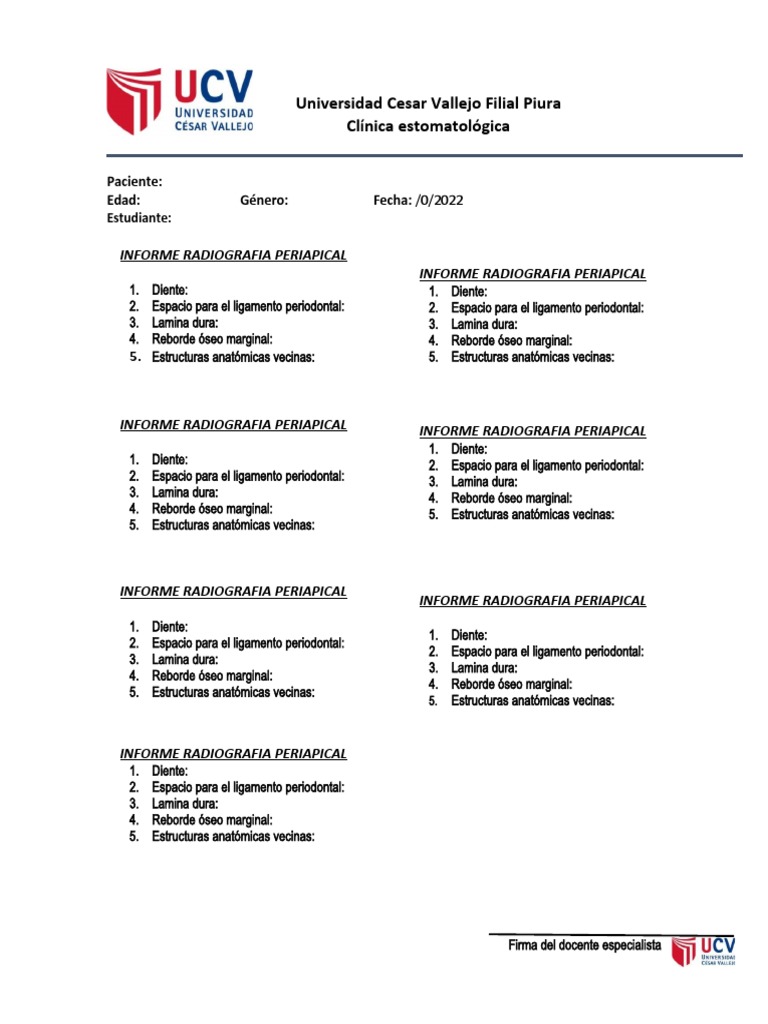 Plantilla de Informes Radiograficos Ucv | Descargar gratis PDF | Sistema esquelético | Anatomía ...