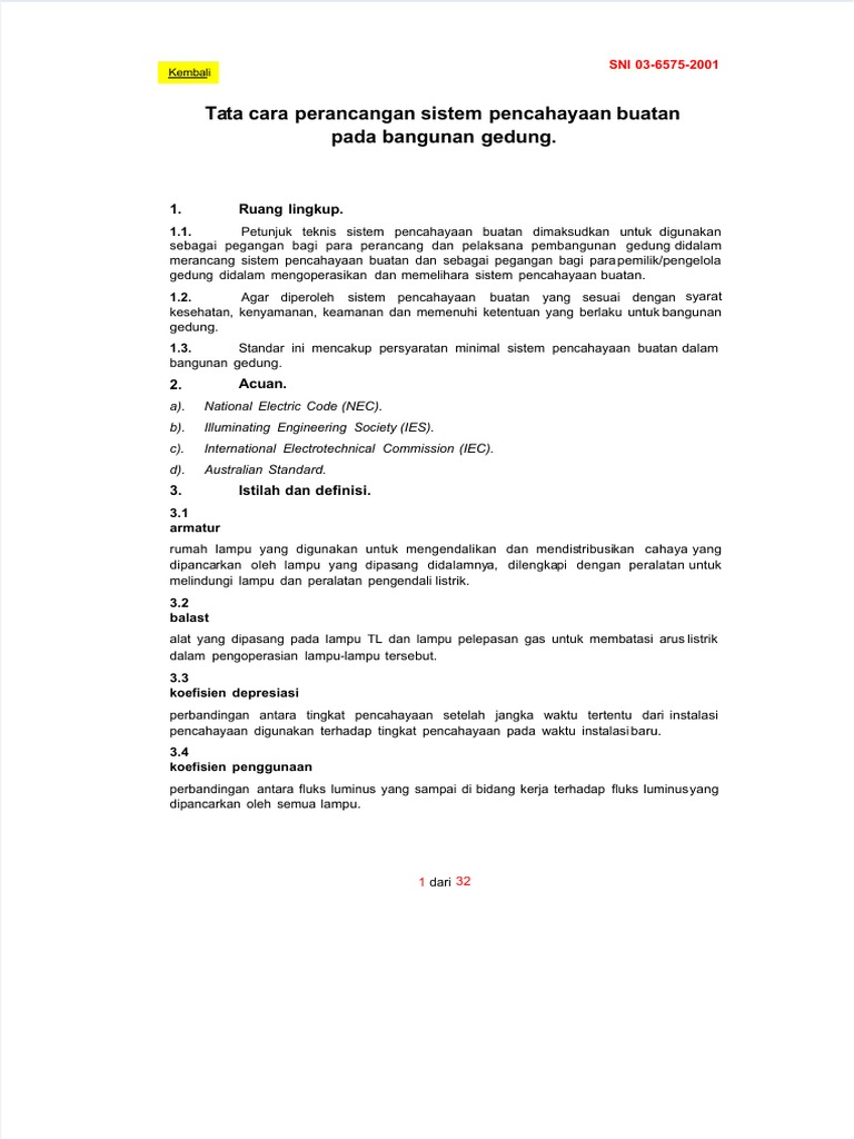 Dokumen - Tips - Sni 03 6575 2001 | PDF