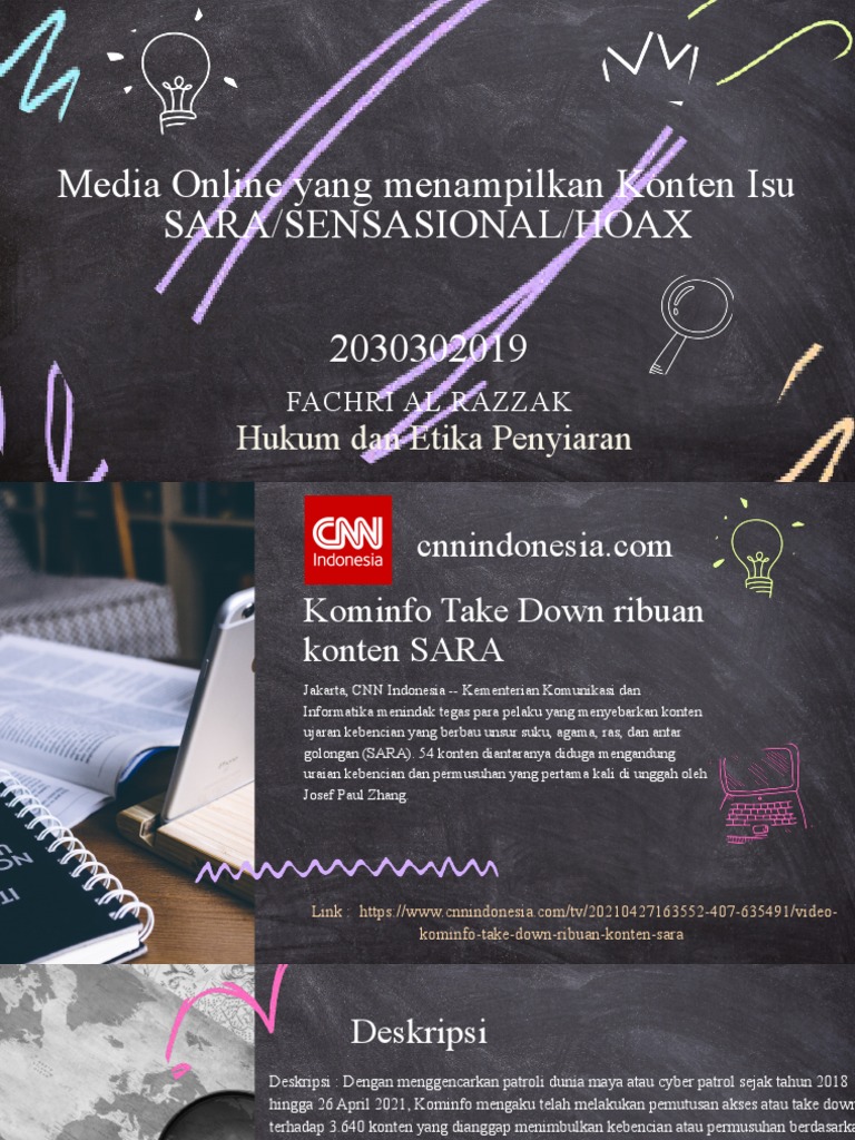 Media Online Yang Menampilkan Konten Isu Sara/Sensasional/Hoax | PDF