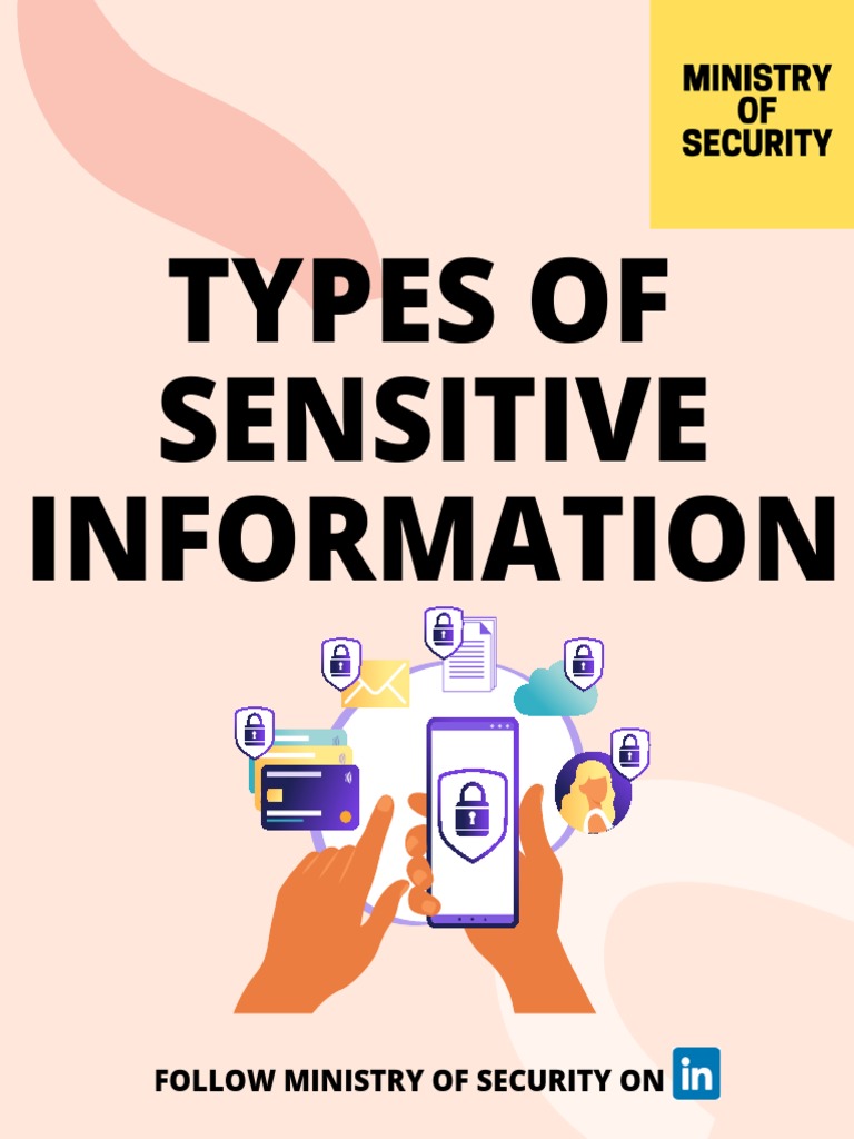 Types of Sensitive Information | PDF | Health Insurance Portability And ...