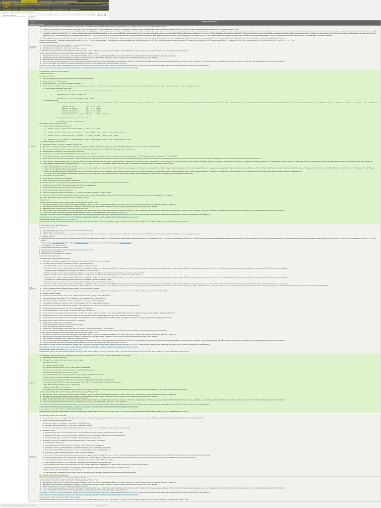 Penerimaan UI - Persyaratan Pendaftaran Program Studi &mdash Spesialis 2 Jalur SIMAK Periode ...