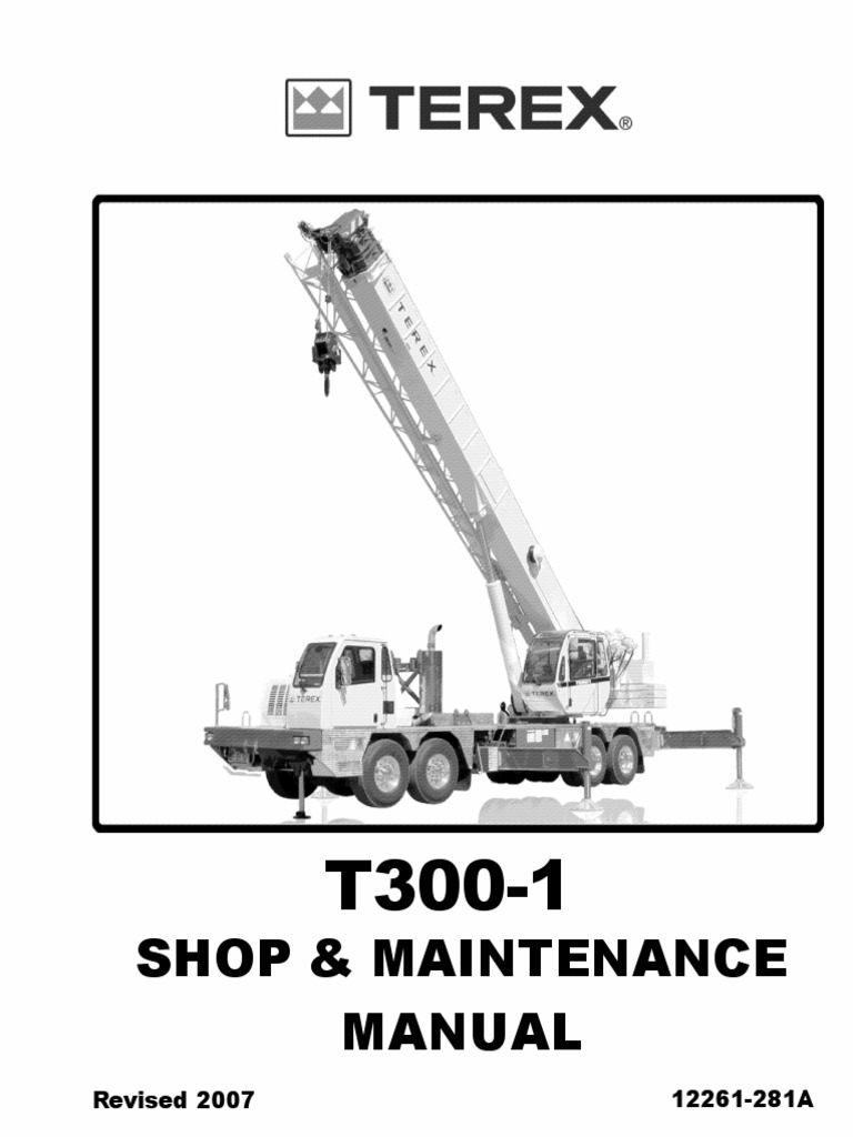 Terex T340-1XL Service Manual | PDF | Crane (Machine) | Safety