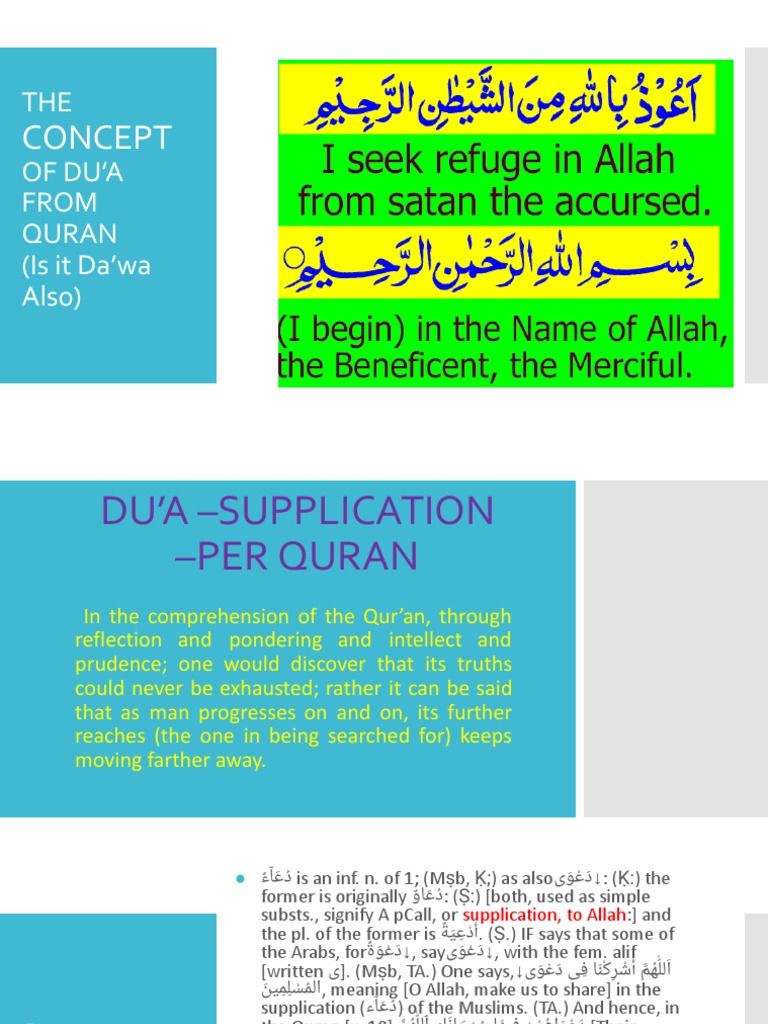 DU’A –SUPPLICATION –PER QURAN | PDF | Prophets And Messengers In Islam | Surah