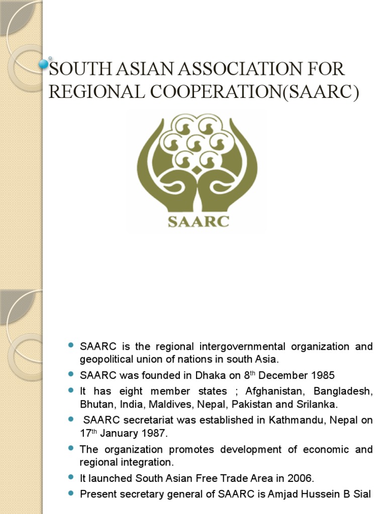 SAARC | PDF | International Relations | Global Politics