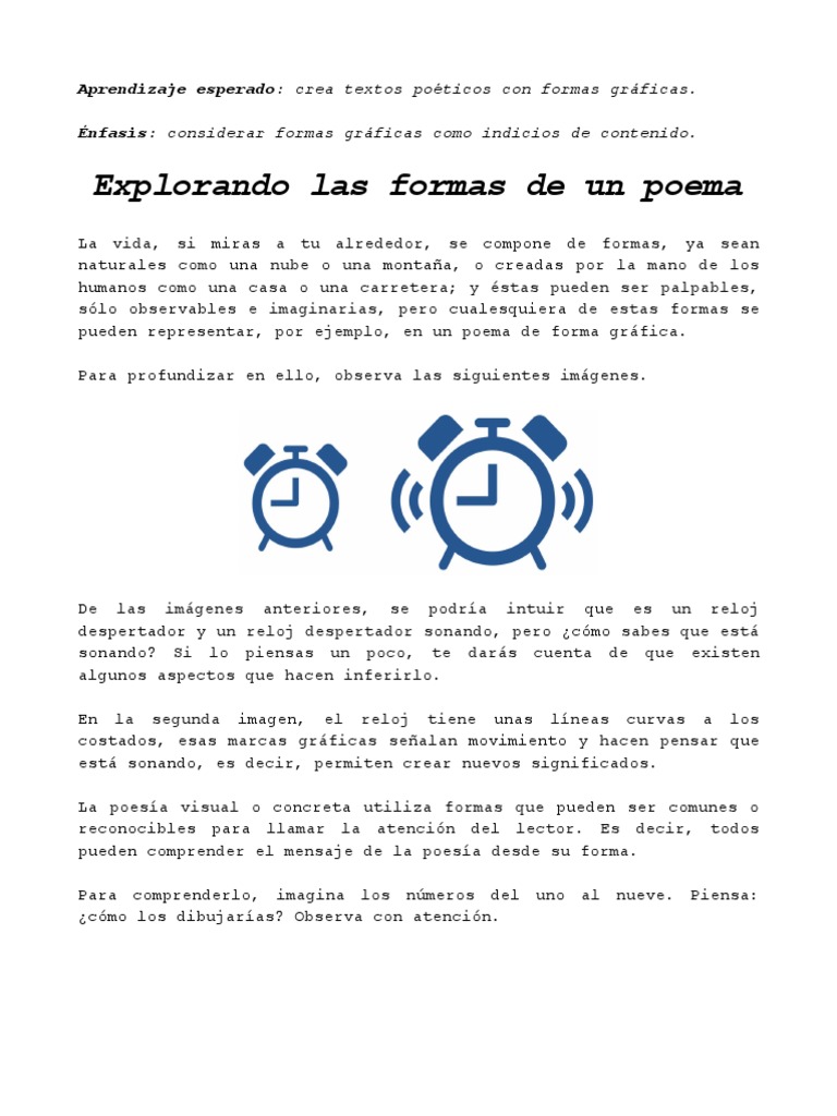 Ava Esp - Explorando Las Formas de Los Poemas | PDF | Poesía | Los símbolos