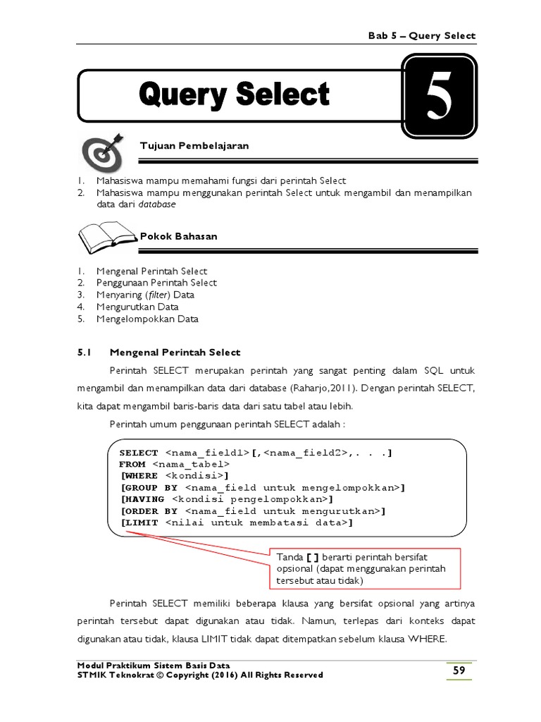 Fix Fix Bab 5 - Select | PDF
