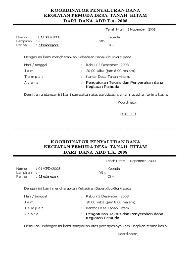 Undangan Pemuda | PDF