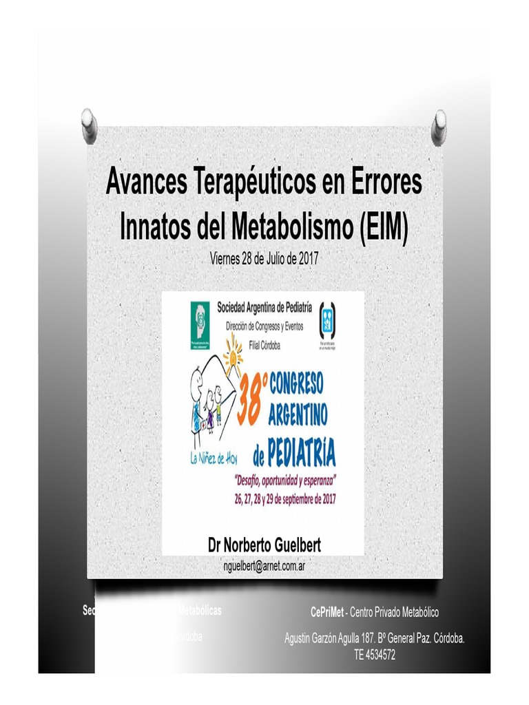 DR - Guelbert - EIM DE METABOLOPATIA | PDF | Metabolismo | Fenilalanina