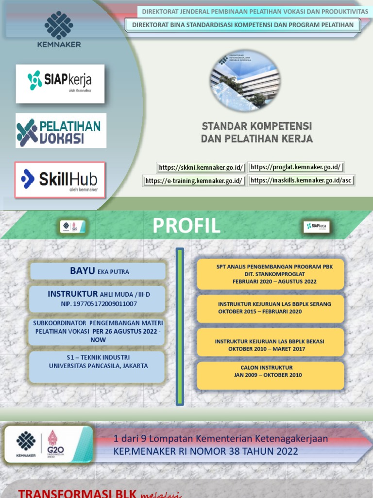 Dit. Stankom - KELOMPOK SUBSTANSI PROGRAM DAN MATERI PELATIHAN VOKASI - LALPK | PDF