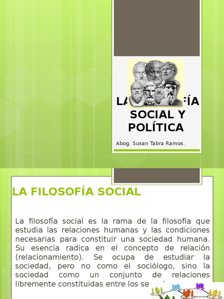 La Filosofía Social y Política | PDF | Platón | Filosofia politica