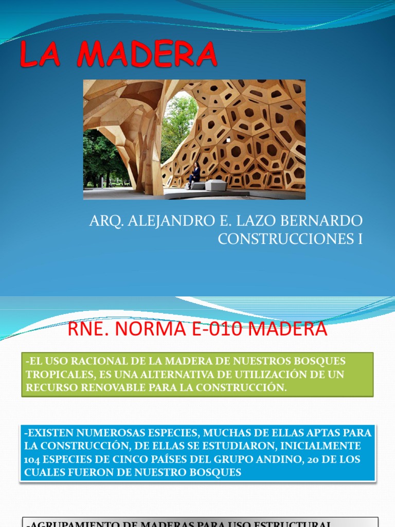 Clase 5. La Madera | PDF | Madera | Arboles