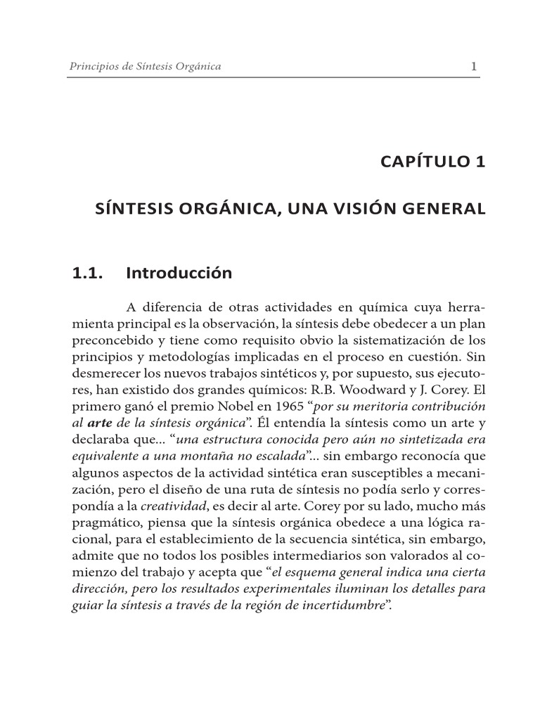 Introducción a la Síntesis Orgánica | PDF | Síntesis orgánica | Química