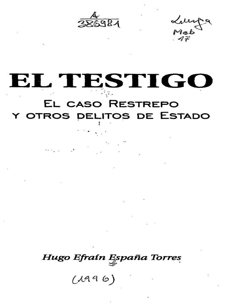 El Testigo | PDF | Gobierno | Instituciones sociales