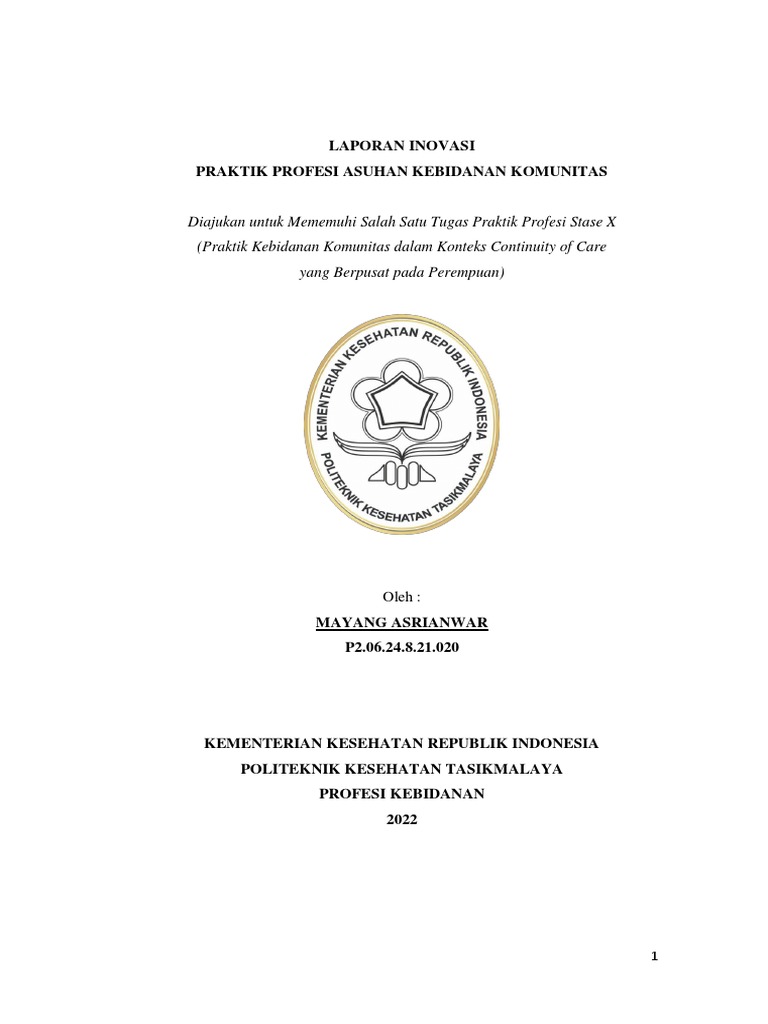 Mayang - Laporan Inovasi | PDF