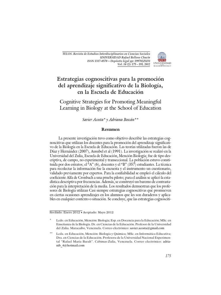 TELOS 14 2 Completa - VP | PDF | Habilidades de estudio | Aprendizaje