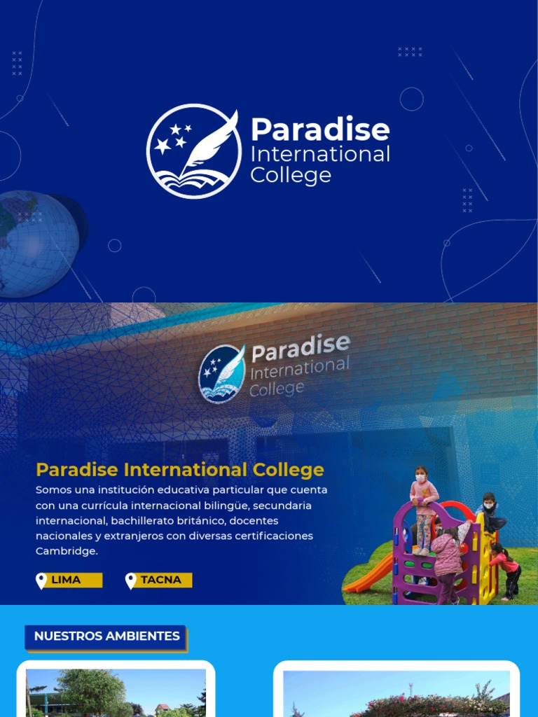 Bochure Paradise 2023 (1) | PDF | Aprendizaje | Enseñando