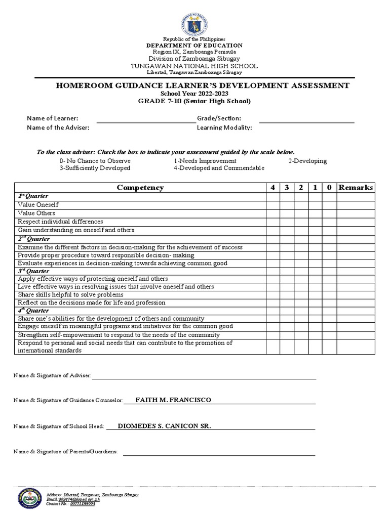 HGLD Assessment SHS | PDF | Learning | Cognition