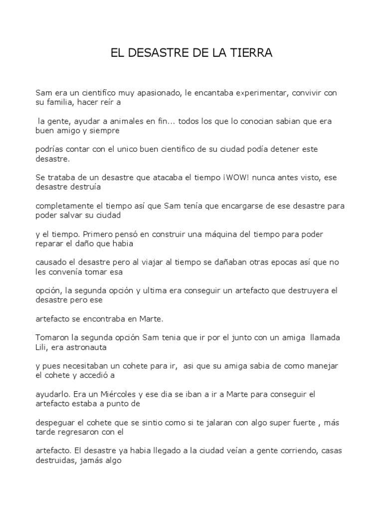 Cuento de Ciencia Ficcion | PDF