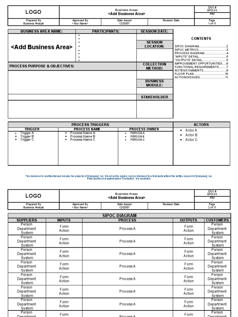 Process Gathering Template | PDF | Computing | Business