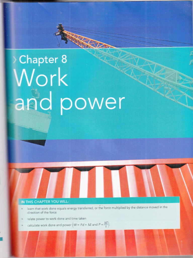 Work and Power in Physics Concepts | PDF | Force | Watt