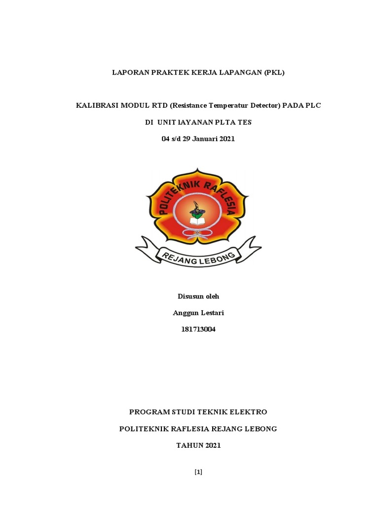 Kalibrasi RTD pada PLC di PLTA | PDF | Sains & Matematika