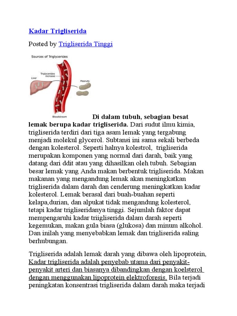 Kadar Trigliserida | PDF | Pengembangan Diri