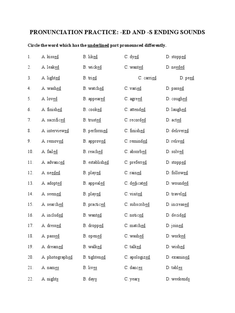 Pronunciation Practice | PDF