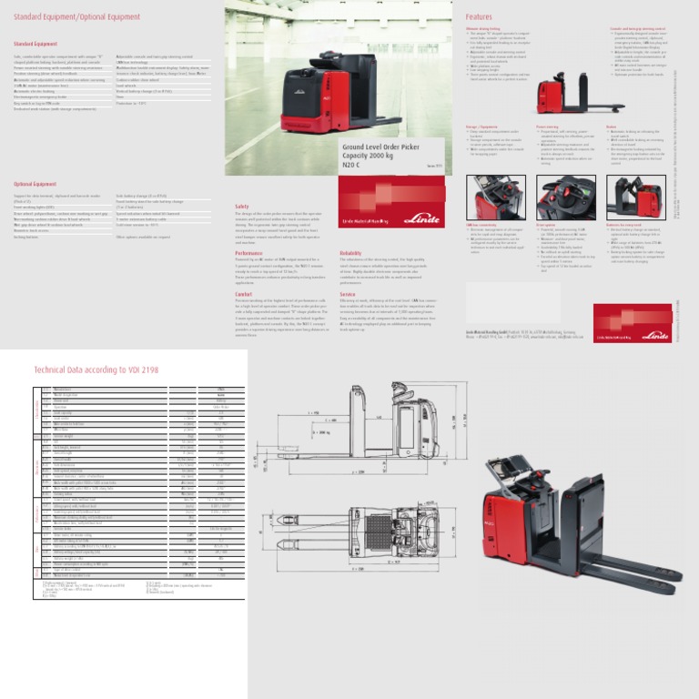 Linde_EN_ds_n20c_br1111_en_a_0810 | PDF | Electric Motor | Truck