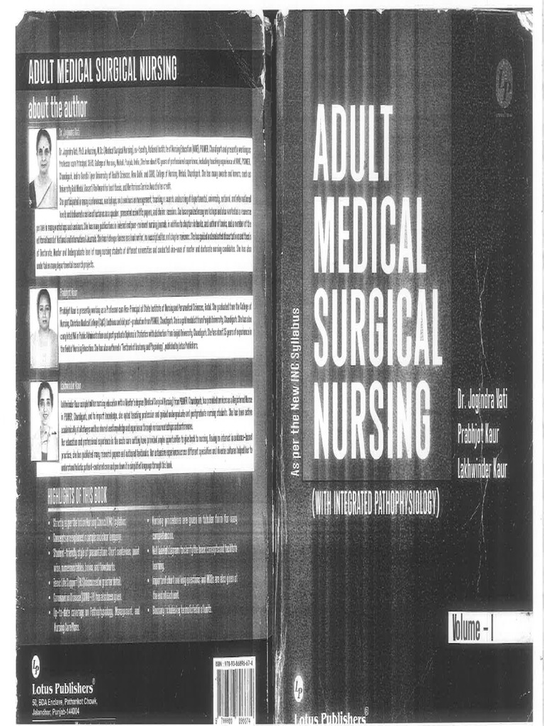 Adult Medical Surgical Nursing Vol 1 DR Jogindra Vati | PDF Adult Medical Surgical Nursing Vol 1 DR Jogindra Vati | PDF