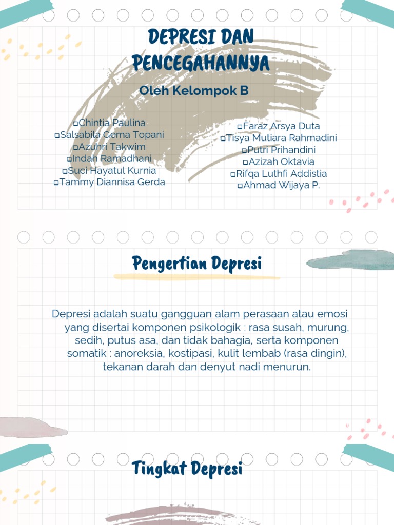 Penyuluhan - Depresi - Kel B | PDF