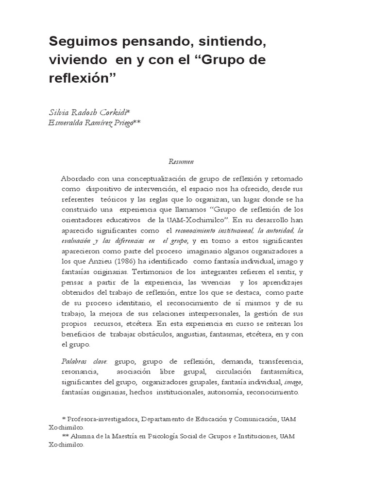 6. (ORGANIZACIONAL) Radosh.SeguimosPensando,Sintiendo ...