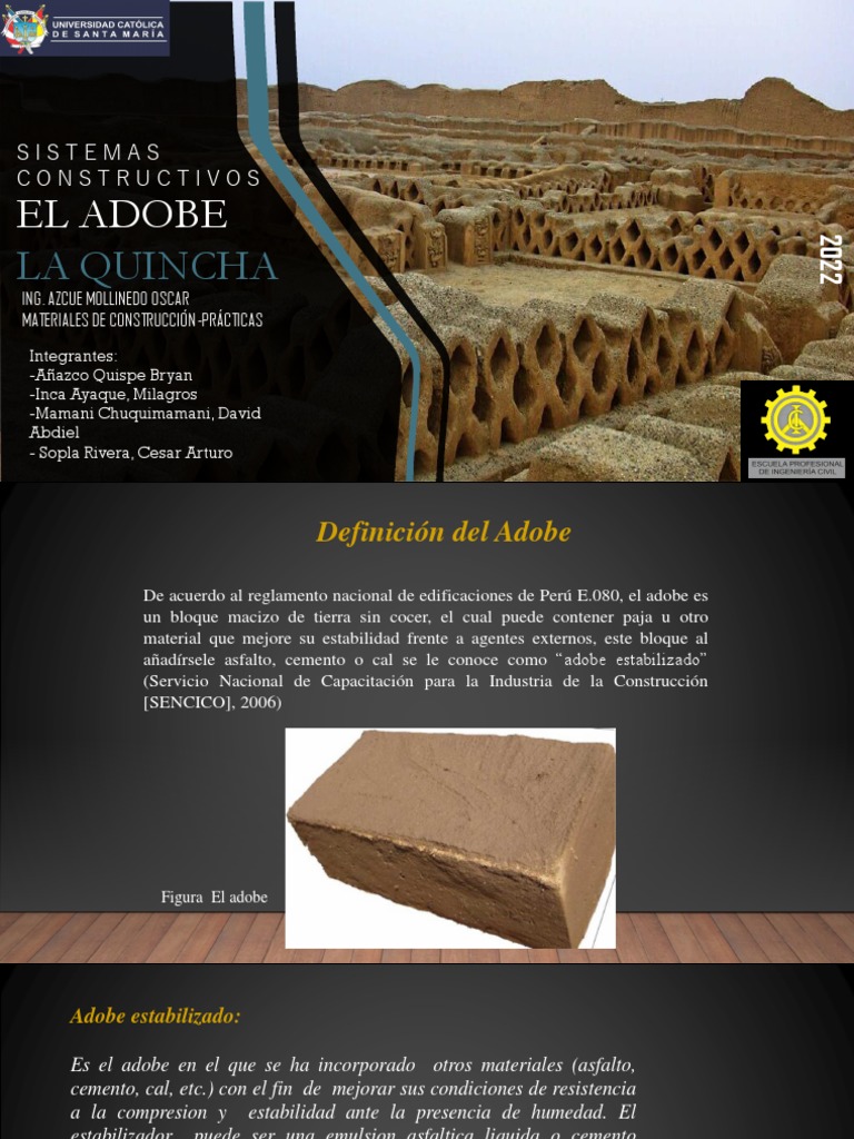 Adobe y Quincha (Diapositivas) | PDF | Diseño arquitectonico | Arquitectura