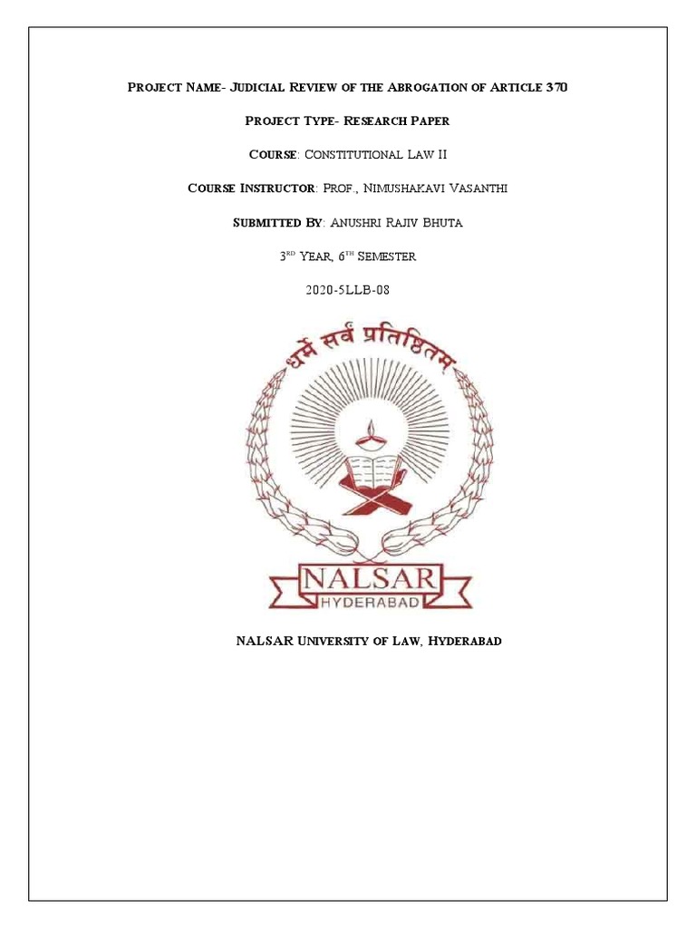 Research Paper - Consti II | PDF