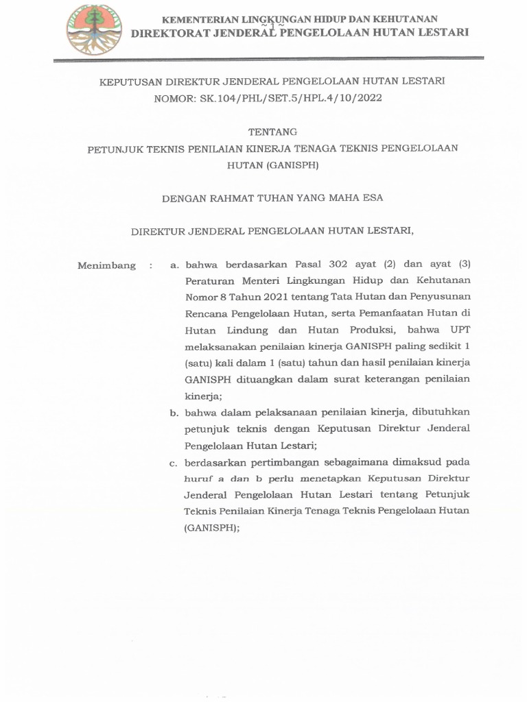 Penilaian Kinerja Ganis PHPL | PDF