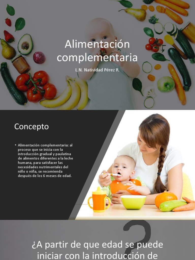 Alimentación Complementaria | PDF | Alimentos | Amamantamiento