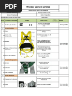 Lifting Belt Inspection Checklist | PDF | Equipment | Mechanical ...
