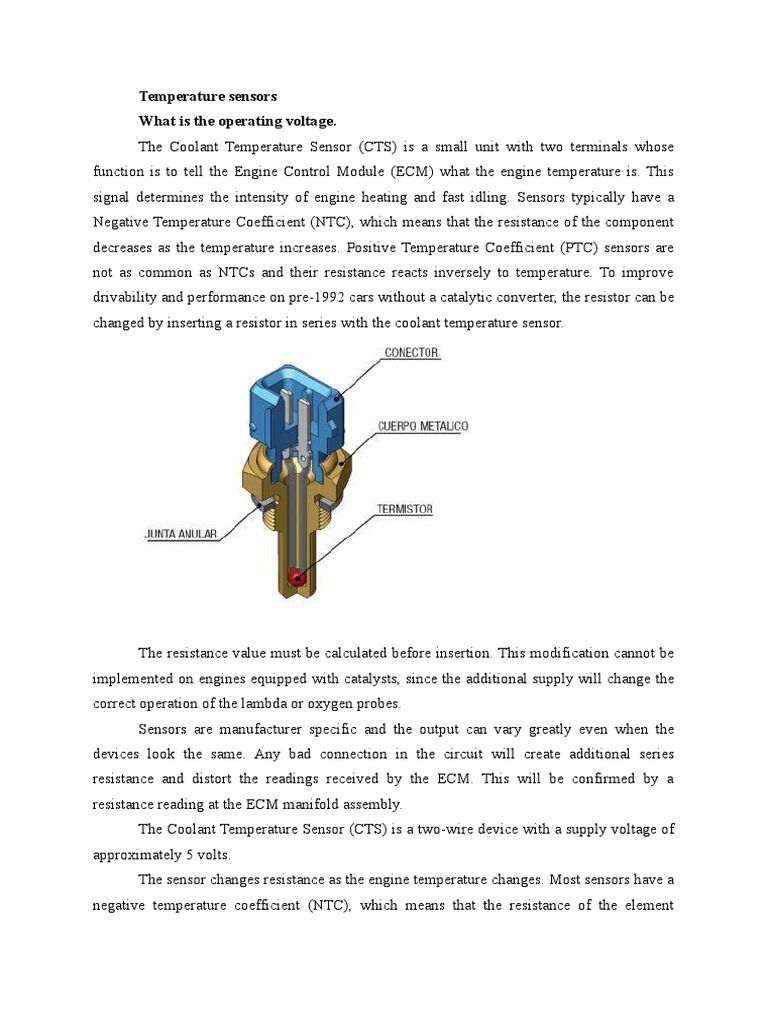 Temperature Sensors | PDF