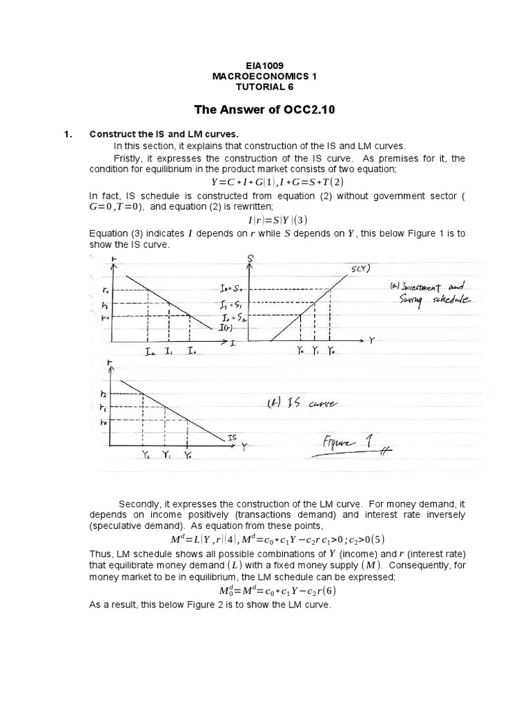Eia1009 - Tutorial 6 | PDF | Money | Political Economy