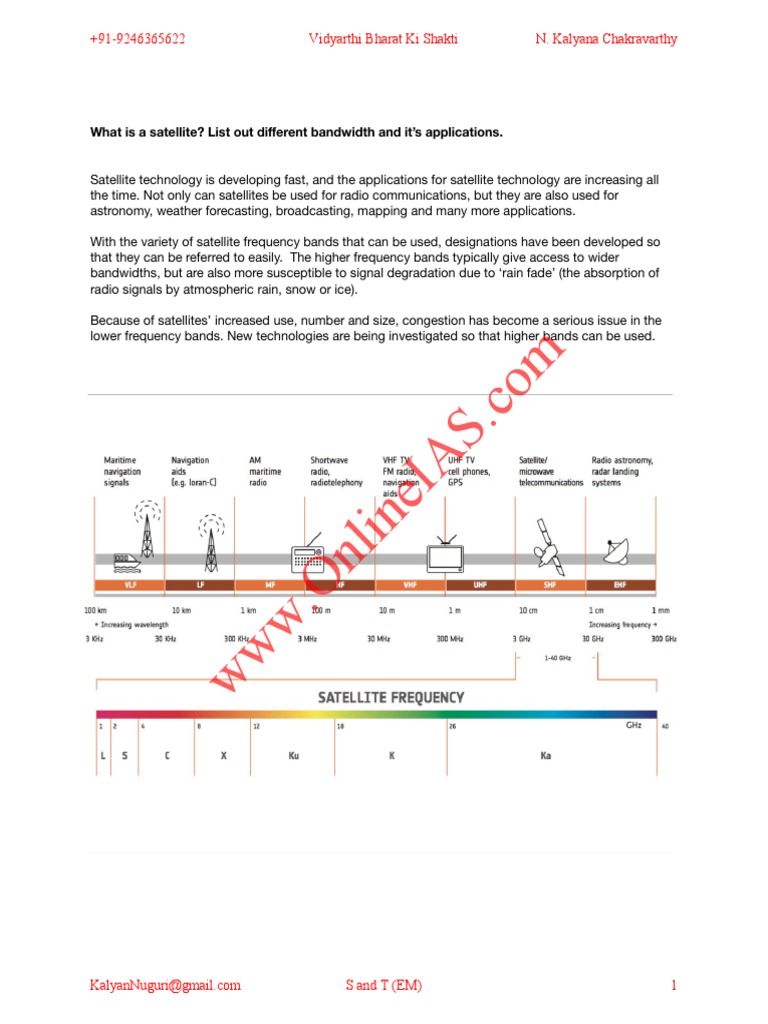 Frequency Bands Note | PDF | Telecommunications Infrastructure | Radio ...
