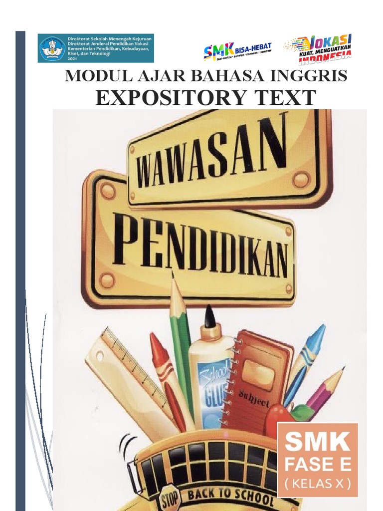 Modul Ajar Teks Ekspositori SMK | PDF | Karier & Perkembangan